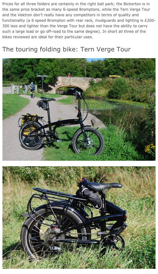 Folding bikes review (Verge Tour) | Tern Bicycles