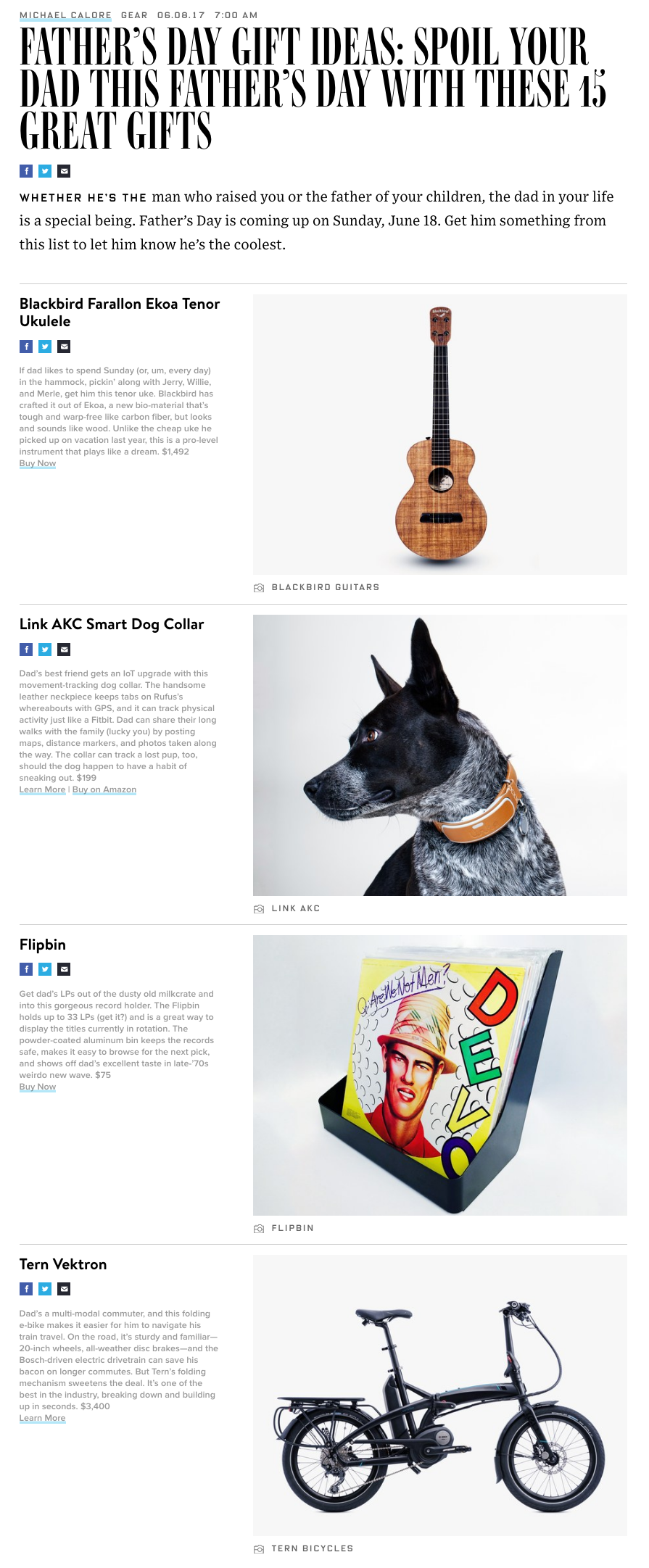 Spoil Your Dad This Father’s Day With These 15 Great Gifts