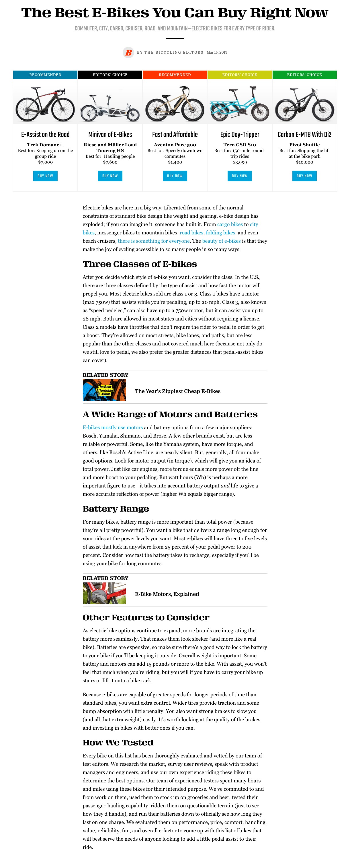 The Best E-Bikes You Can Buy Right Now | Tern Bicycles