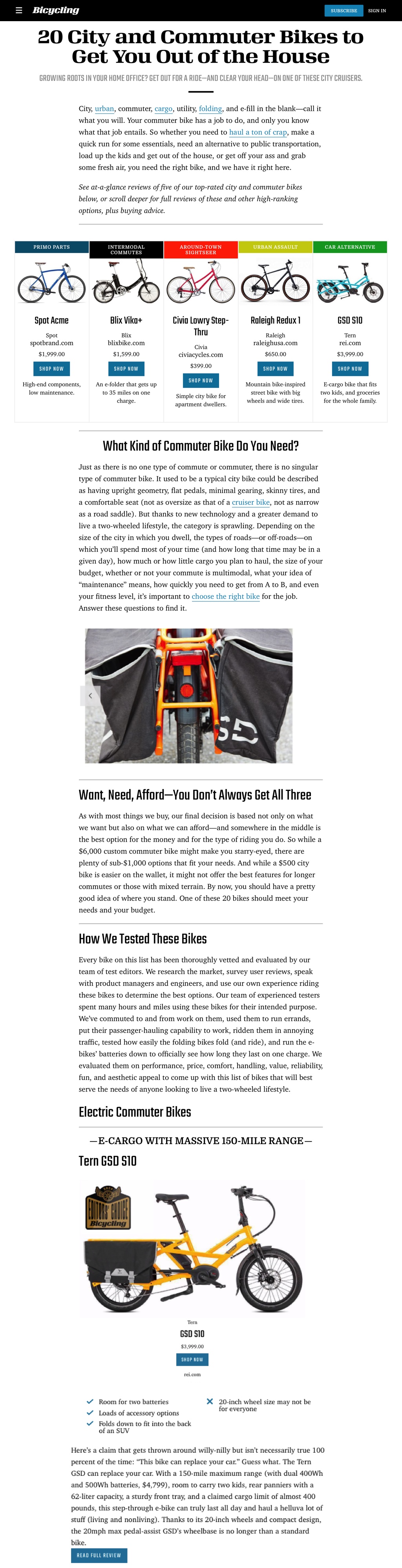 20 City and Commuter Bikes to Get You Out of the House | Tern Bicycles